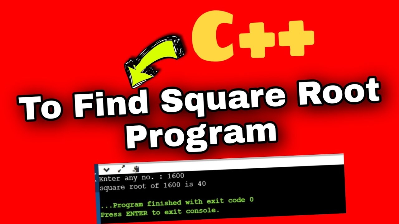 Sqrt PROGRAM in C++, #shorts