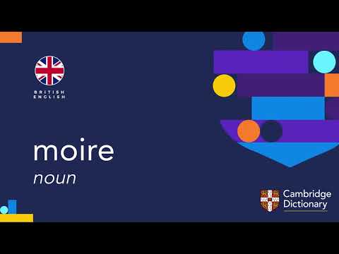 How to pronounce moire | British English and American English pronunciation