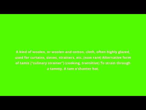 what is the meaning of tammy