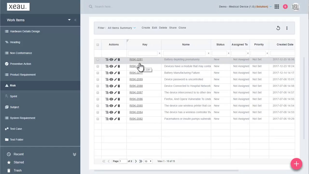 Orcanos Onboarding Admin: Traceability setup