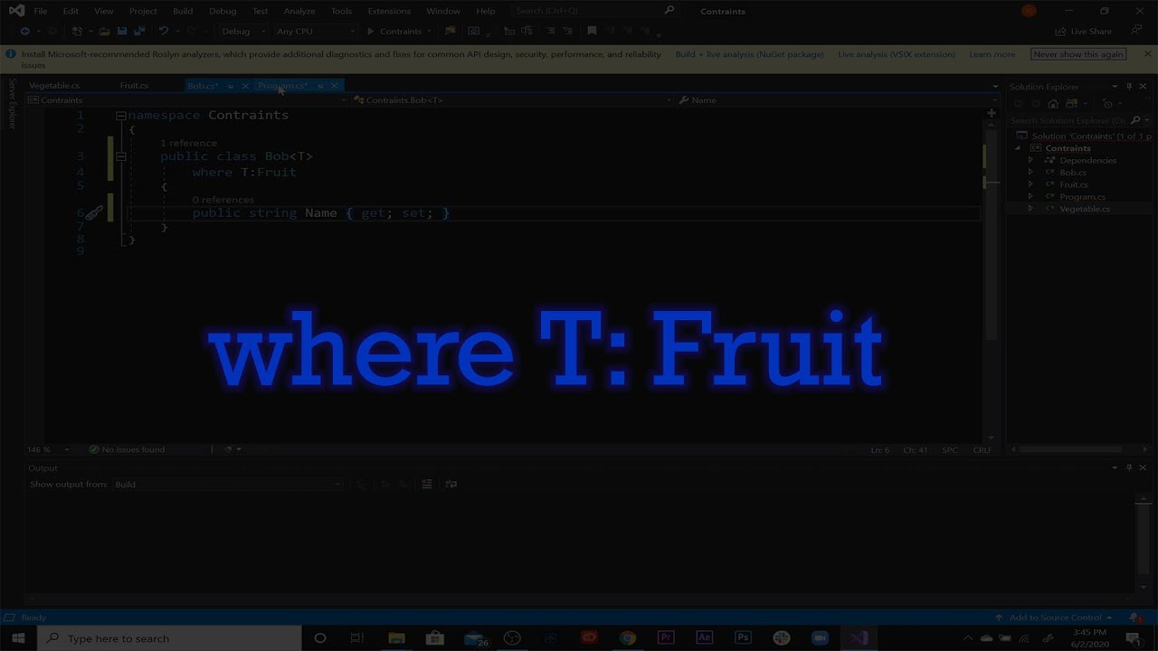 Generic Type Constraint #1| Passing a Base or Subclass as a constraint