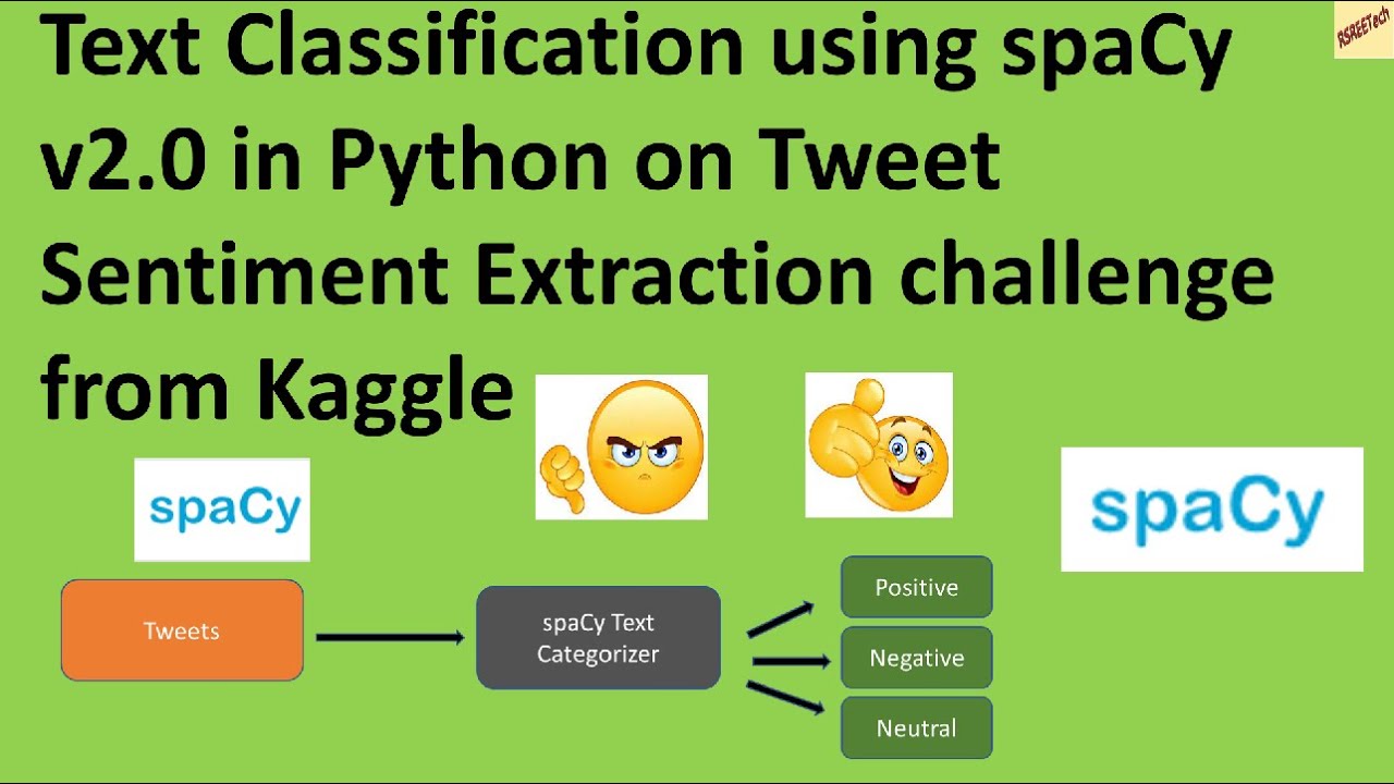 Text Classification using spaCy 2.0 in Python #nlp #tutorial