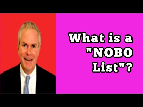 What is a "NOBO List"?
