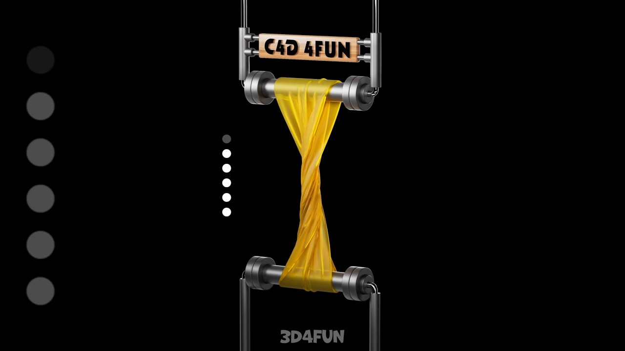 Cloth Stretch Test – How Many Polygons Until It Breaks? 🧵💥 | Cinema 4D Simulation #ClothSimulation