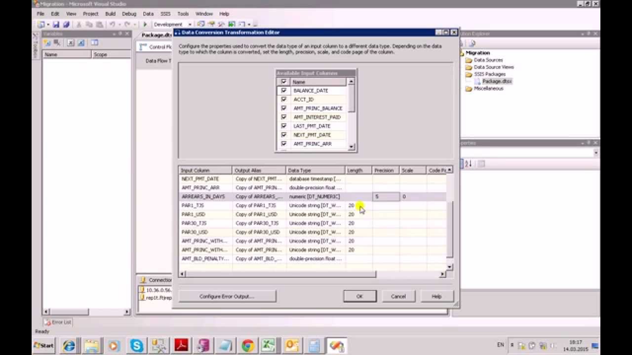 SSIS Migration  from Oracle to MS SQL