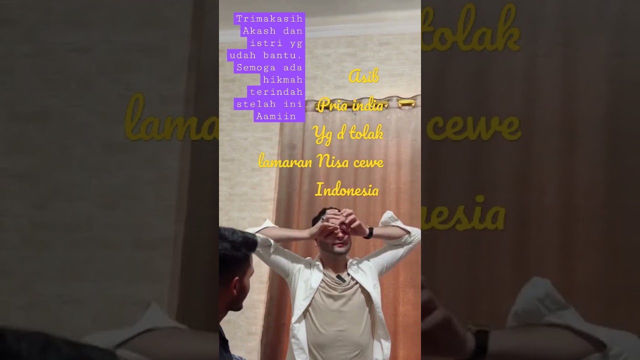 viral jauh jauh dari India ke Indonesia demi janji suci namun ditolak #asidcowoindia