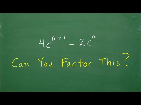 SEE How to FACTOR This Algebra Expression (GCF + Powers)
