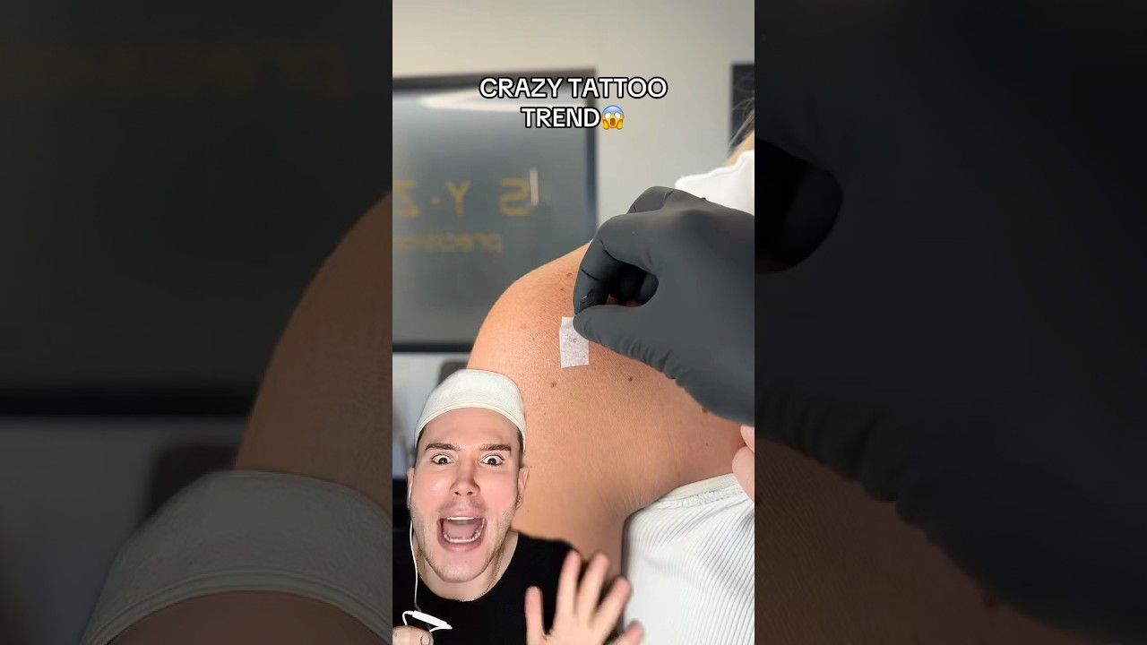 CRAZY TATTOO TREND!😱 #tattoos #tattooideas #tattoodesign #tattoolover #tattoo