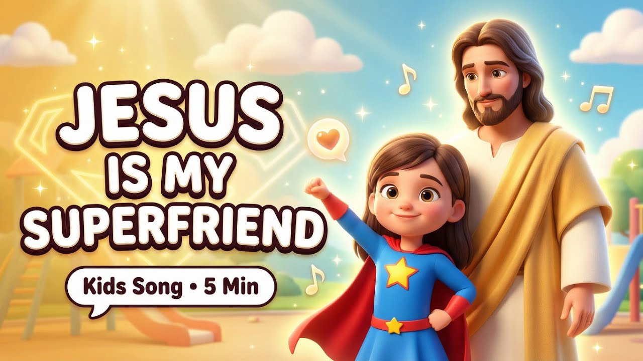 Jesus Is My Best Friend Song| Superfriend Kids Praise Song | Sing-Along Christian Music for Children