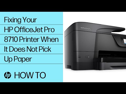 Fixing Your HP OfficeJet Pro 8710 Printer When It Does Not Pick Up Paper | HP OfficeJet | HP