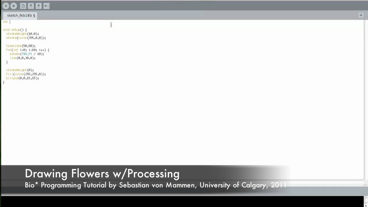 Drawing Flowers with Processing