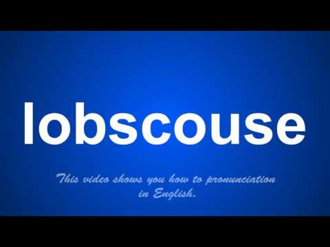 the correct pronunciation of legalese in English.