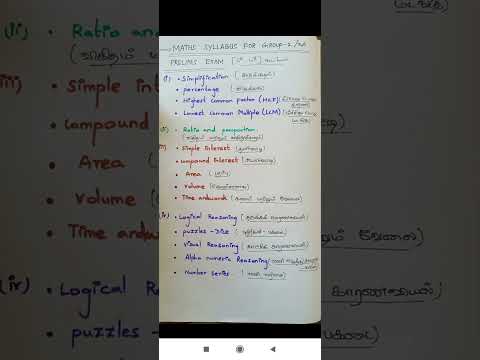 group 2,2a exam syllabus.#group2 #tnpsc #exam