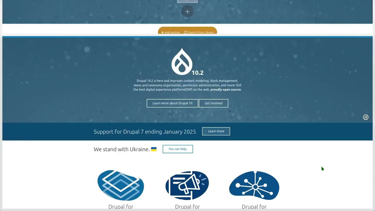 Introduction to Drupal VLSuite module: how to copy the Drupal.org home page with no customisations