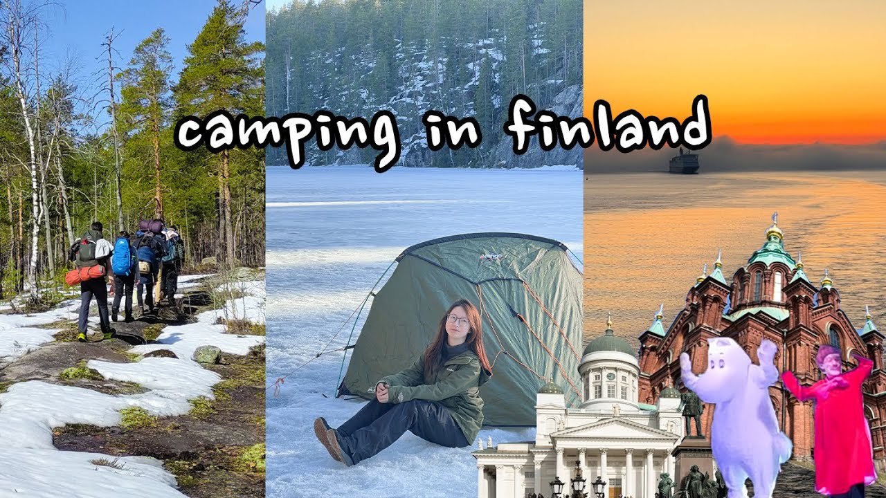 Helsinki Vlog 🏕 Silja cruise, Nuuksio hiking, winter camping, day in Helsinki