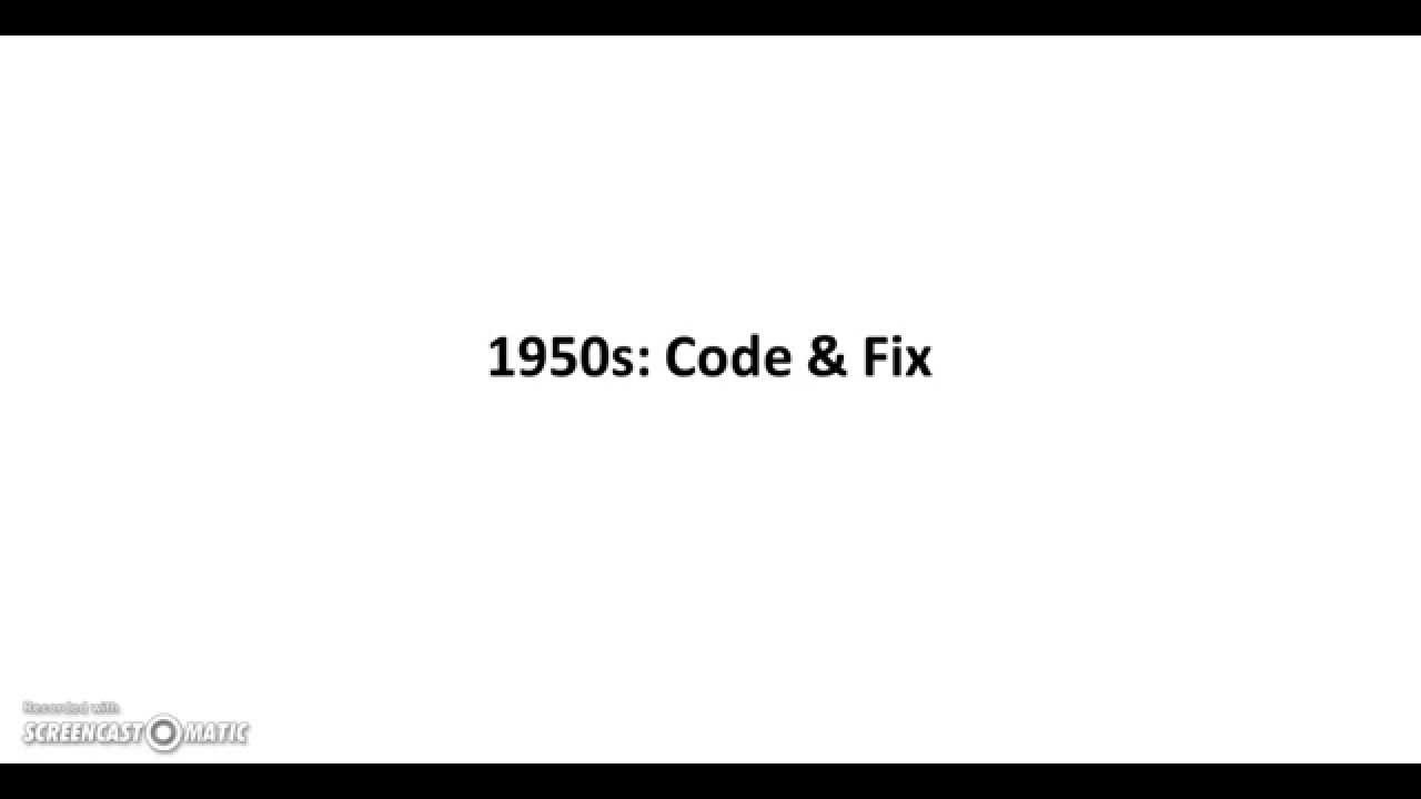 Software Development Methodologies (1950s - 1970s)