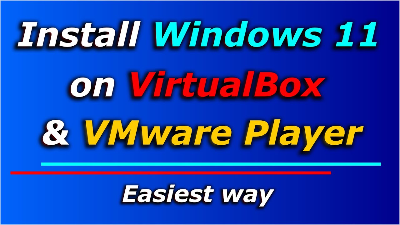 How to install Windows 11 on VMWare and VirtualBox with Aveyo MediaCreationTool from Github