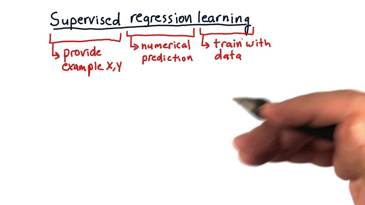 Supervised regression learning