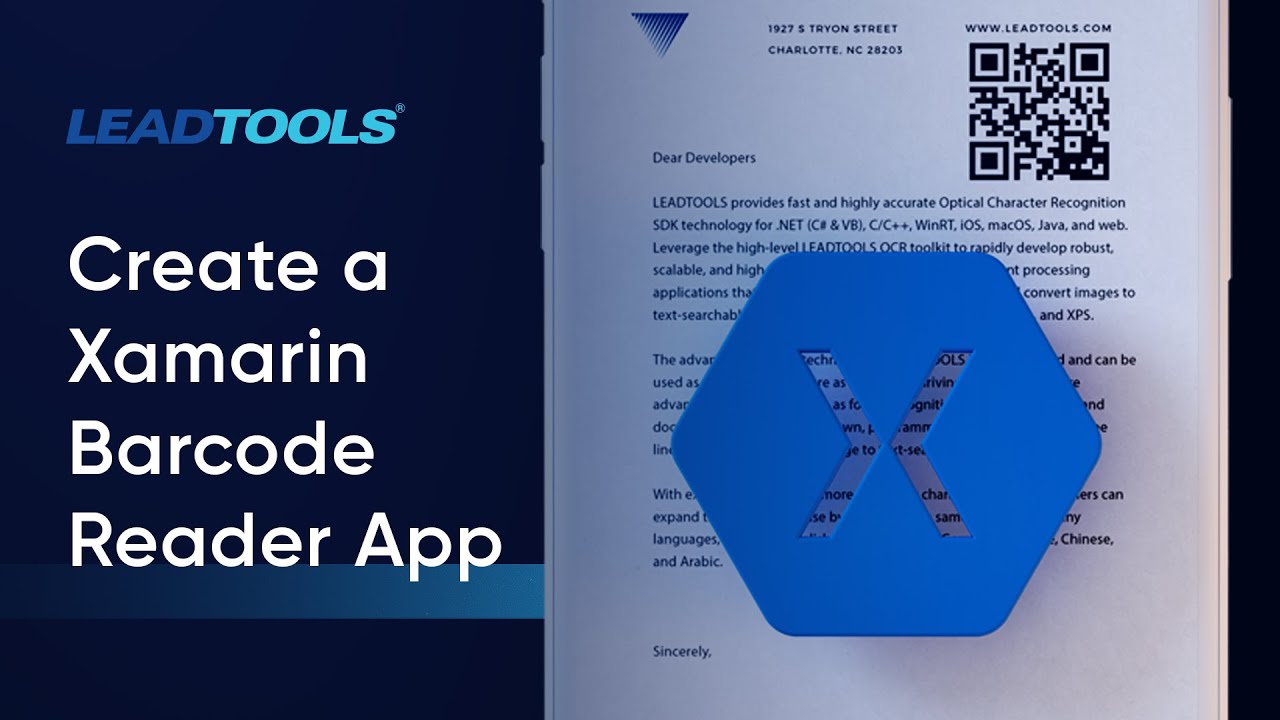 How To Create a Xamarin Barcode Reader Application With LEADTOOLS