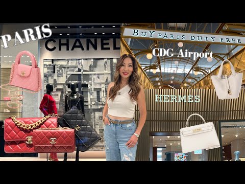 Paris CDG Airport Luxury Shopping Vlog 2023 I Chanel and Hermes Shopping Vlog I Paris Airport Shops