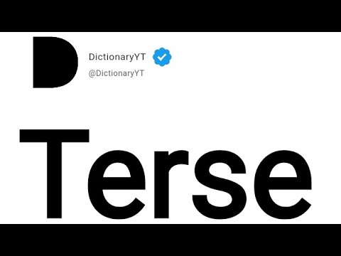 Terse Meaning in English