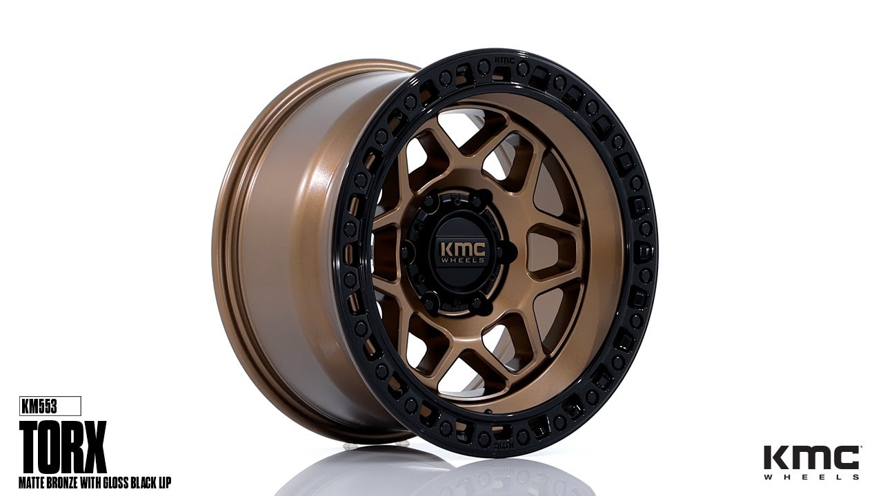 KMC KM553 TORX | 17X9 | MATTE BRONZE WITH GLOSS BLACK LIP