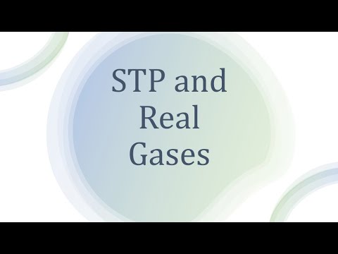 STP and Real Gases