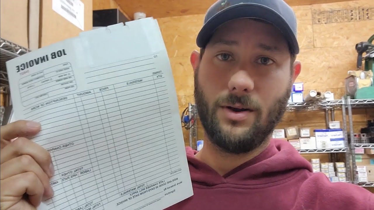 How to Write an HVAC Invoice by Hand (Old School Contractor Style)