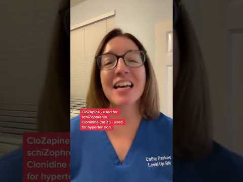 Clozapine vs Clonidine: Pharmacology | @LevelUpRN