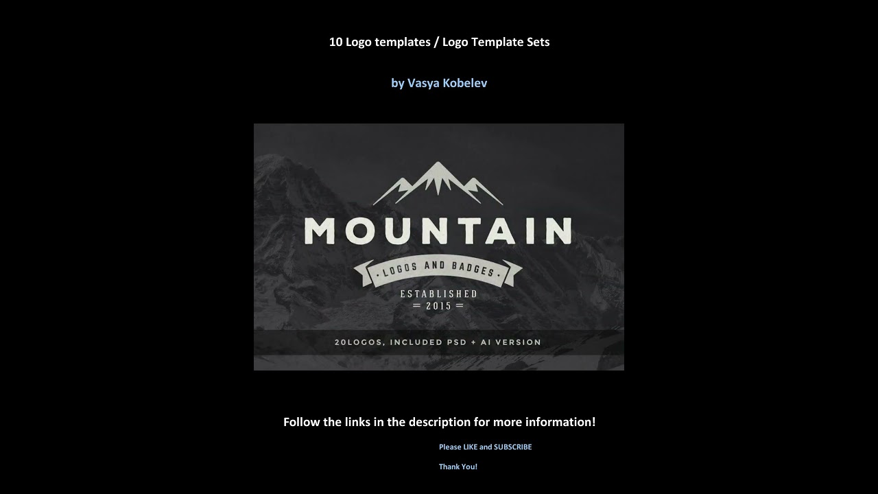 10 Logo templates / Logo Template Sets by Vasya Kobelev