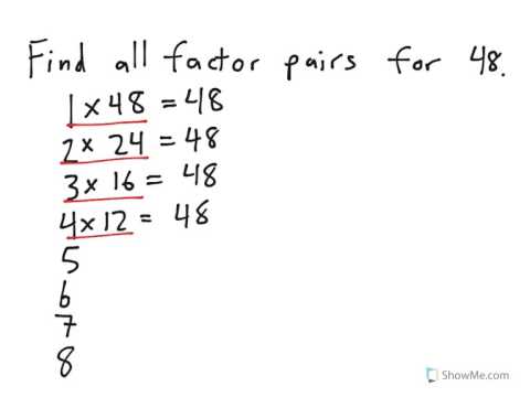 [4.OA.4-2.0] Factor Pairs less than 100 - Common Core Standard