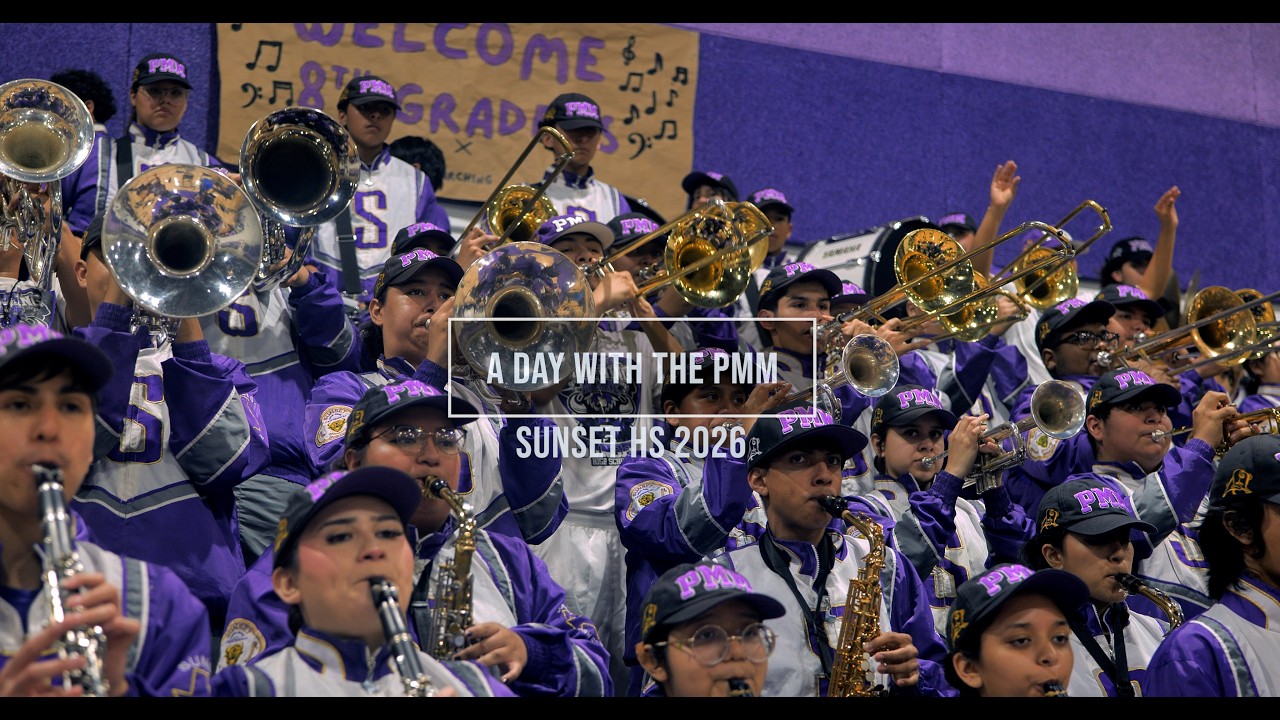 Sunset High School Marching Band - Day with the Purlple Marching Machine - 2026