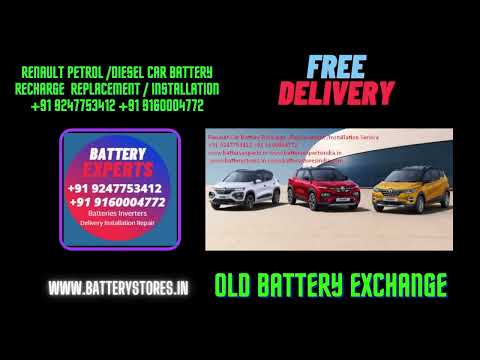 Renault Car Battery Price Recharge /Replacement /Installation Services Near Me 9160004772 #renault