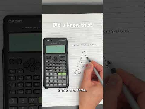 Find factors using Casio calculator #maths #shorts #learning