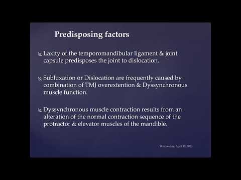 TMJ DISLOCATION AND SUBLUXATION BY DR MANOJ | DEPT OF ORAL AND MAXILLOFACIAL SURGERY