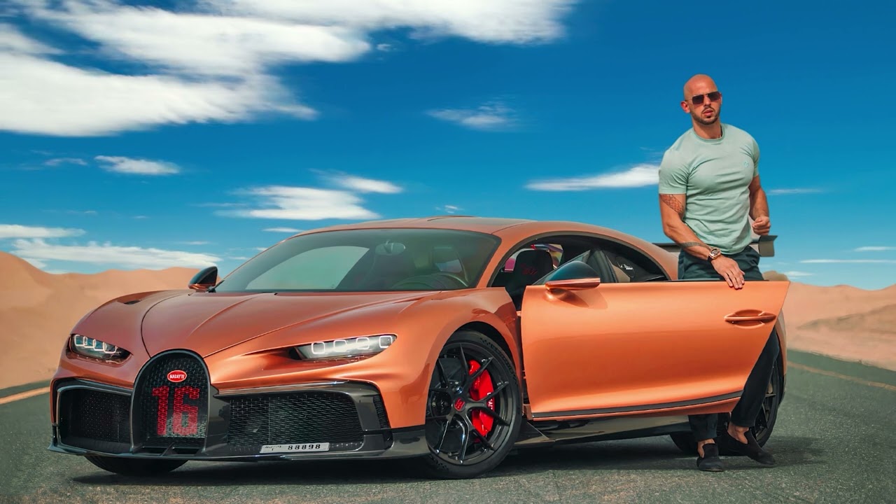 Andrew Tate Bugatti Chiron PurSport Live Wallpaper