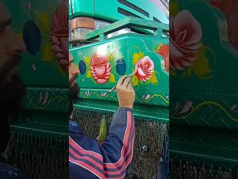 Peshawar Truck Art Pakistan famous truck Artist #truckart