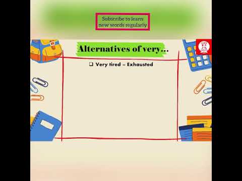 Use these words for good band score | Alternative of very