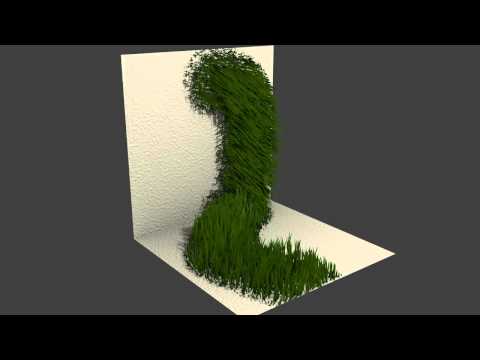 Blender 2.6x Demo File - Dynamicpaint - Grasswall [HD]