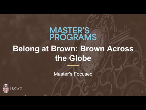 Belong at Brown: Brown Across the Globe | October 02, 2024