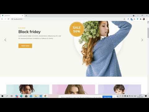 Vue 3 Responsive Ecommerce Home Page Template Free Download
