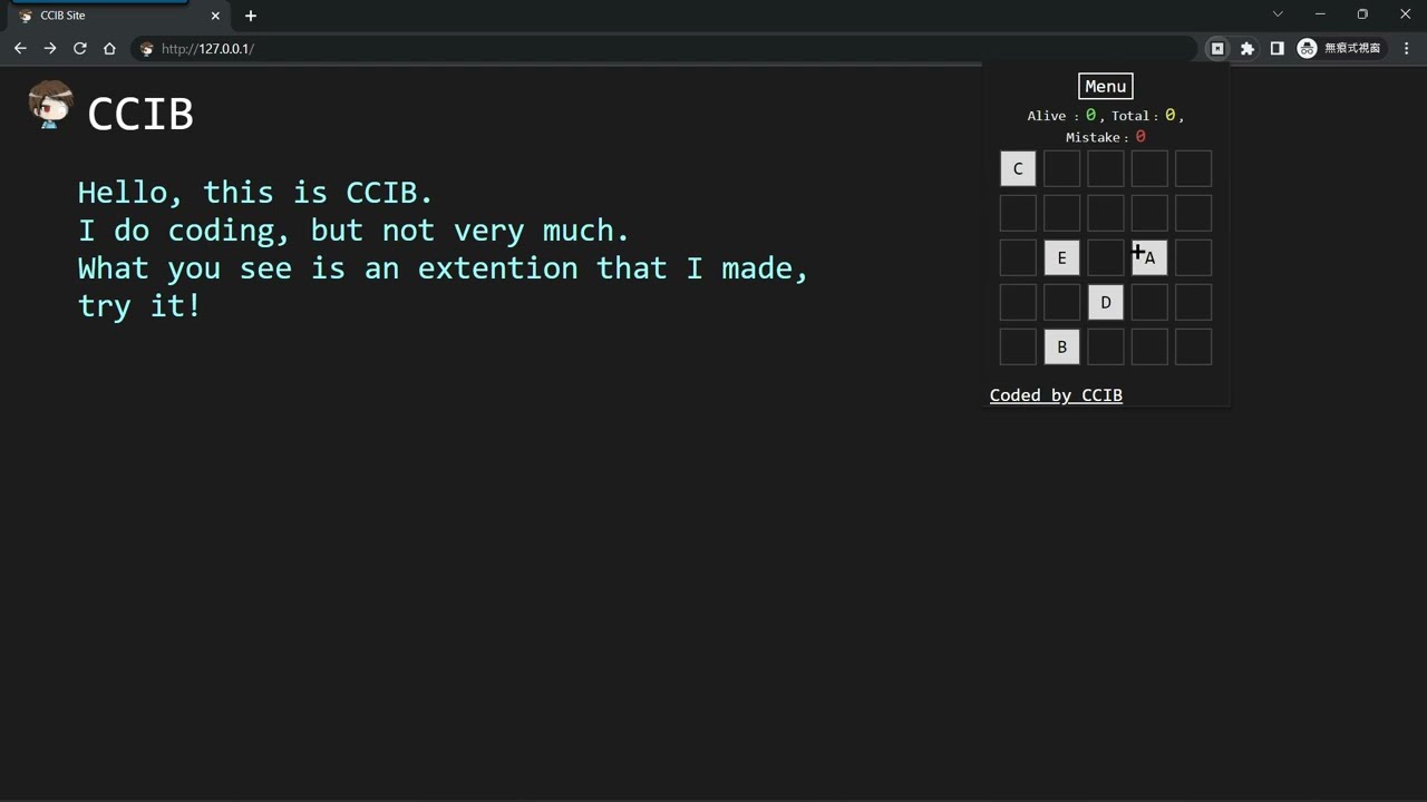 Memory Game Chrome extension 1.00.1 | CCIB(IronBone) | Link in Des