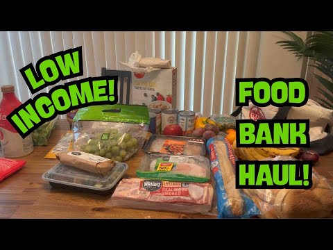 Food Bank Haul / Food Pantry Haul Bay Area California Low Income Single Mom #foodbankhaul #freefood