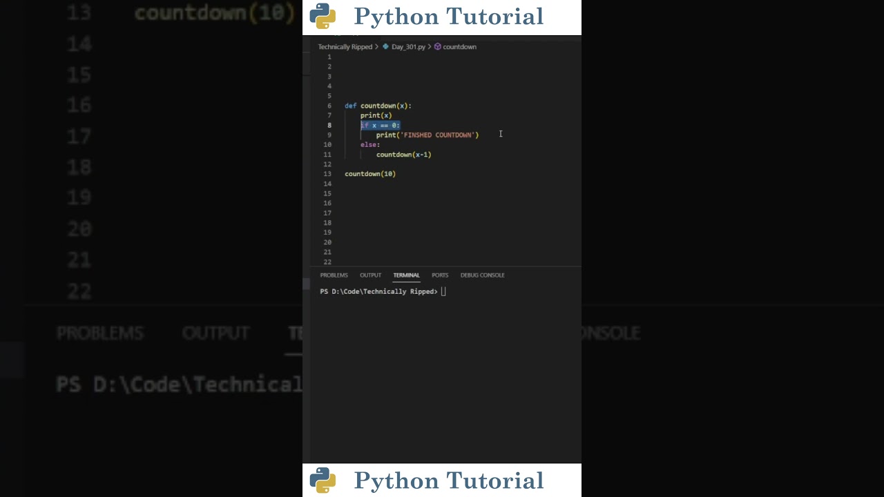 Recursive Functions In Python | Python Tutorial