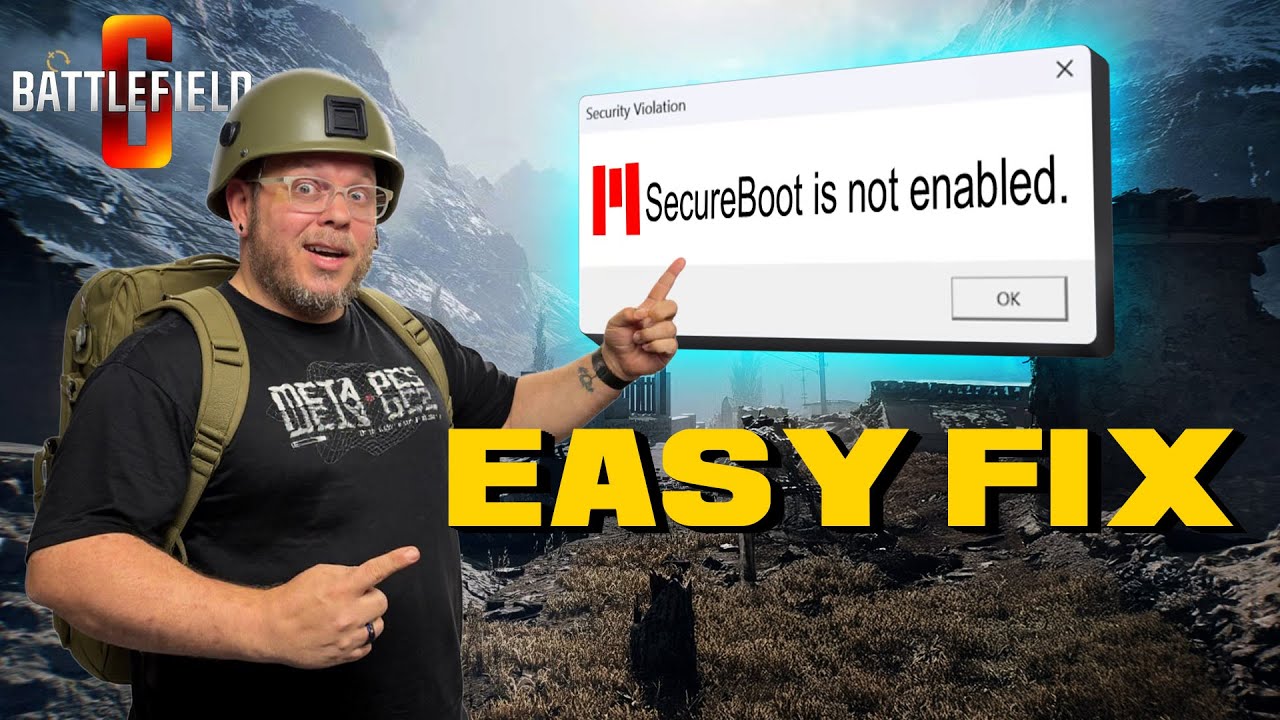 Fastest Secure Boot Fix for Battlefield 6!