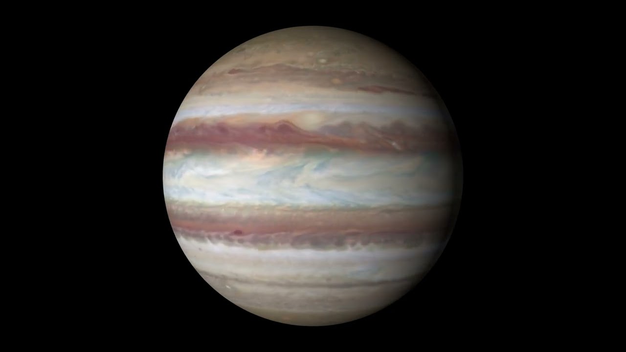 Jupiter Global Map From Hubble Opal Data (Animated Sequence 1)