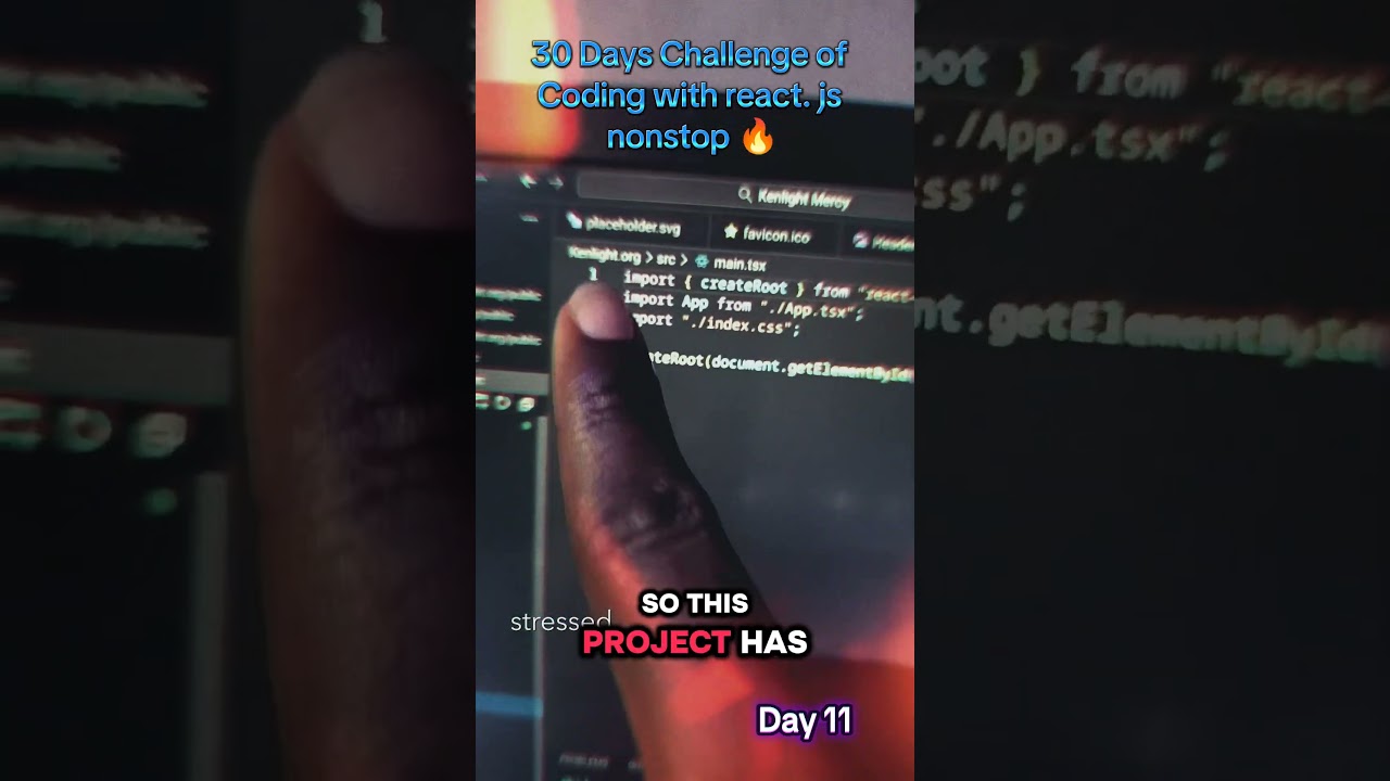 Day 11 of coding with react. js nonstop. #codecamp @Google @meta #reactjs #codelife #fyp