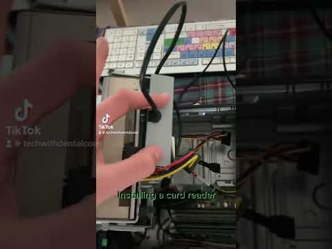 Installing a card reader #tech #techtok #pcbuild #pc #gaming