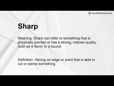 Sharp Meaning