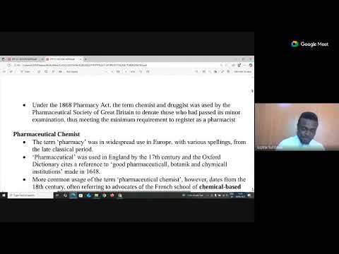 HISTORY OF PHARMACY (PART 2) - SAT/28/06/2025 || PRINCIPLES OF PHARMACY TECHNICIAN PRACTICE